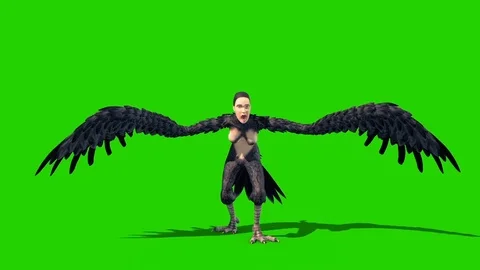 Harpy Mythological Monster Die Front Gre... | Stock Video | Pond5