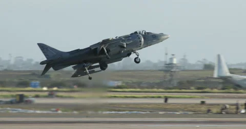 Harrier Jet Taking Off Stock Video Footage | Royalty Free Harrier Jet ...