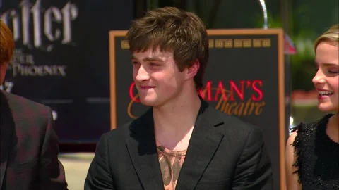 Harry Potter Hand and Footprint Ceremony... | Stock Video | Pond5