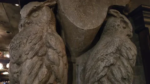 Harry Potter Owl Hogwarts Statue Univers... | Stock Video | Pond5