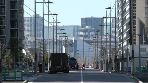 Harumi Flag Under construction, Japan To... | Stock Video | Pond5