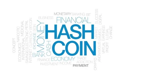 Hashcoin animated word cloud, text desig... | Stock Video | Pond5