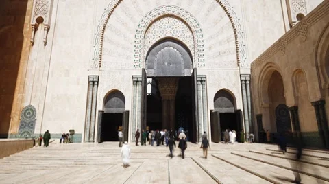 Hassan II Mosque, the third largest mosq... | Stock Video | Pond5
