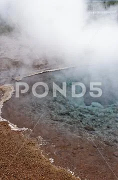 Haukadalur Blesi Geysir - Golden Circle - Iceland Stock Image #169386136
