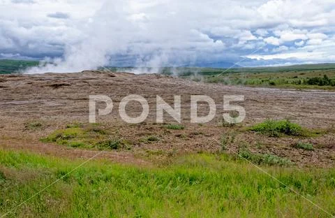 Haukadalur Blesi Geysir - Golden Circle - Iceland ~ Hi Res #169386243