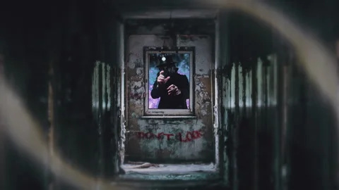 Haunted House Ghostly Figure Window Sorc... | Stock Video | Pond5