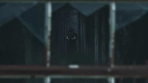 Haunted House Ghostly Figure Zoom In Bro... | Stock Video | Pond5