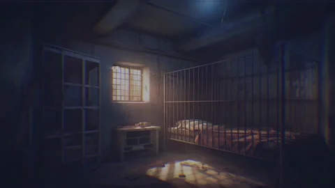 Haunted prison cell. Creepy and abandone... | Stock Video | Pond5