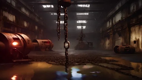 Haunted warehouse animated motion backgr... | Stock Video | Pond5