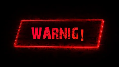 A Haunting Visual Warning text in Motion... | Stock Video | Pond5