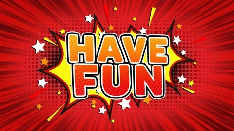 Have Fun Text Pop Art Style Comic Expres... | Stock Video | Pond5