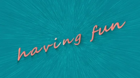 Having Fun 3D Title Waving Water Droplet... | Stock Video | Pond5