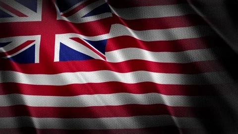 Hawaii Country flag animation stock foot... | Stock Video | Pond5