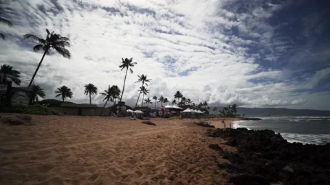 Hawaiian Cloudy Twilight shrouding over ... | Stock Video | Pond5