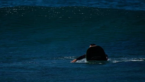 Hawaiian longboard surfer | Stock Video | Pond5