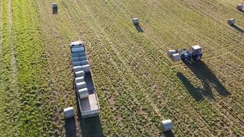 Hay Load Bale Stock Video Footage | Royalty Free Hay Load Bale Videos ...