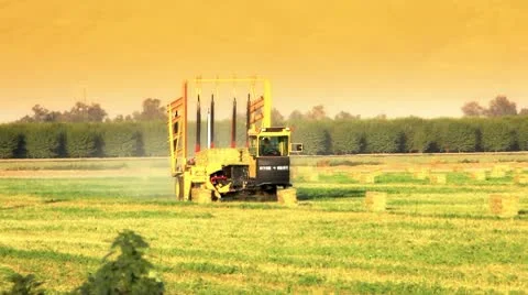 Hay Load Bale Stock Video Footage | Royalty Free Hay Load Bale Videos ...