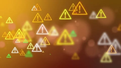Hazard Warning Sign Stock Video Footage | Royalty Free Hazard Warning ...