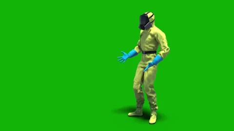 Hazmat highest resolution green screen a... | Stock Video | Pond5