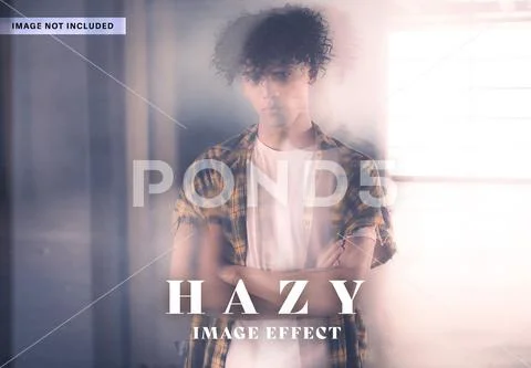 PSD Photoshop Template: Hazy Image Effect #170825533 | Pond5