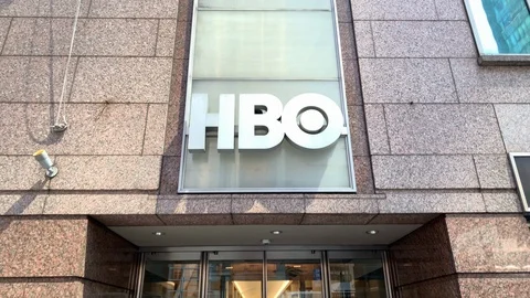 HBO office building headquarters sign ex... | Stock Video | Pond5