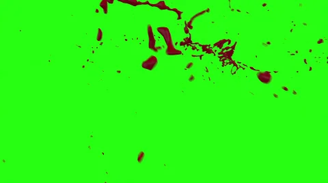 Hd Blood Burst Motion Blur (Green Screen... | Stock Video | Pond5
