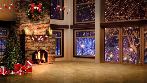 Christmas Fireplace Loop Stock Videos – Royalty-Free HD & 4K Videos