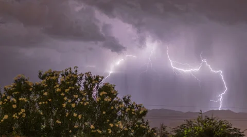 HD lightning micro burst monsoon extreme... | Stock Video | Pond5