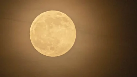 HD time lapse of a full moon rising thro... | Stock Video | Pond5