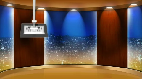 HD Virtual Broadcast Set Background | Stock Video | Pond5