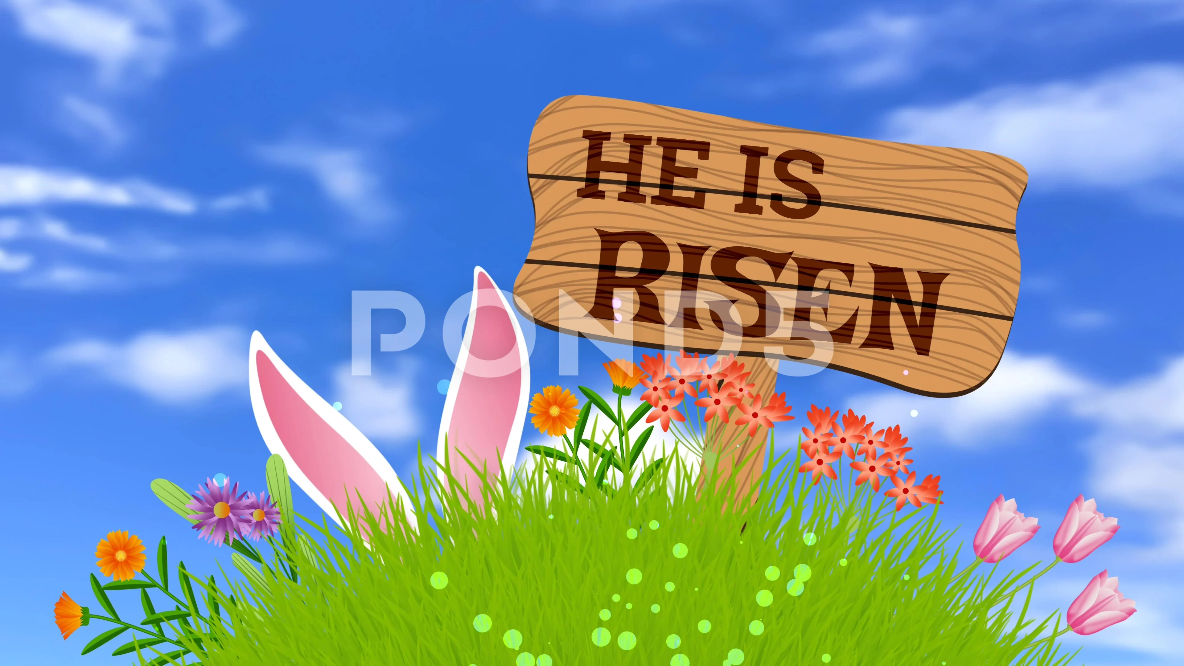 He Is Risen Easter Background