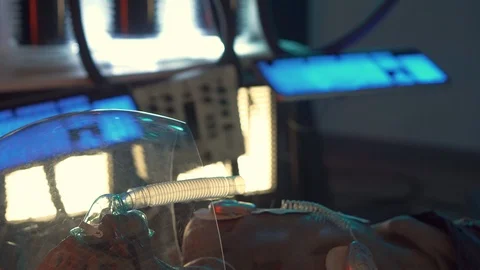 The head of an alien. Rescue spacesuit. ... | Stock Video | Pond5