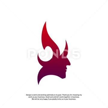 Head Fire logo concept, Mind fire logo, spirit mindset logo, flame head ...