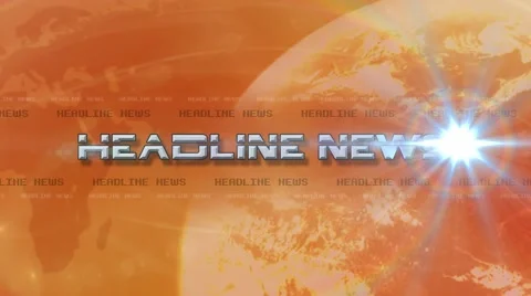 Headline News 4K Animation - Lens Flare ... | Stock Video | Pond5