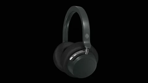 Headphone 360 Model 3D Rendering 04 With... | Stock Video | Pond5