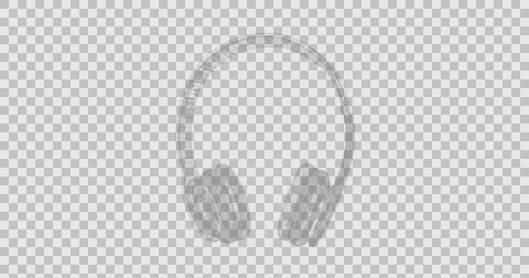 Headphones wire 3D rotating seamless lo... | Stock Video | Pond5