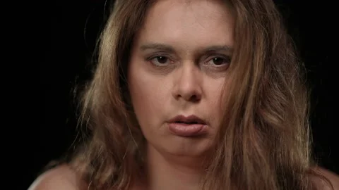 Headshot portrait depressed overwhelmed ... | Stock Video | Pond5