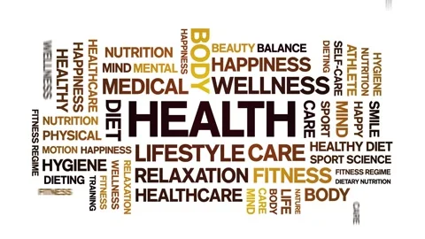 Health animated word cloud,design animat... | Stock Video | Pond5