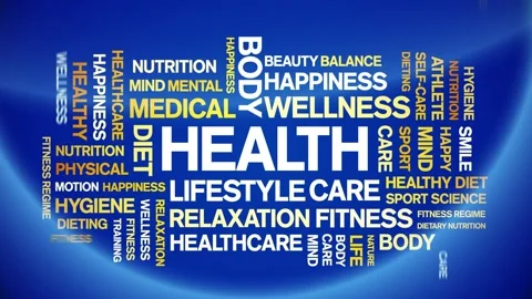 Health animated word cloud,design animat... | Stock Video | Pond5