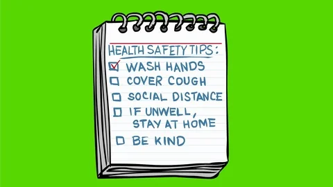 Health Safety Tips To Prevent Virus Spre... | Stock Video | Pond5