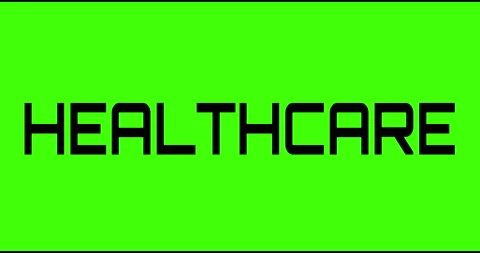 Healthcare text green screen, masked gli... | Stock Video | Pond5