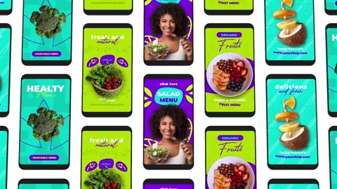 After Effects Template: Healthy Food Reels #252148135
