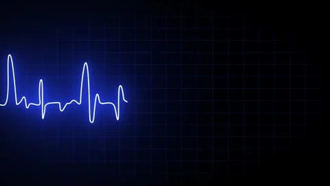 heart beat shapes in motion background v... | Stock Video | Pond5