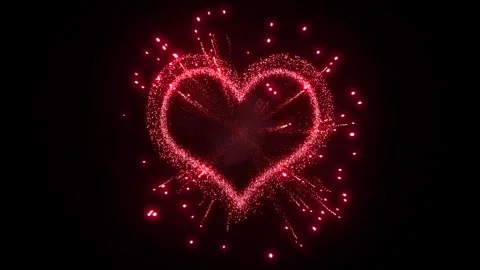 Heart With Firework Stock Videos – Royalty-Free HD & 4K Videos | Pond5