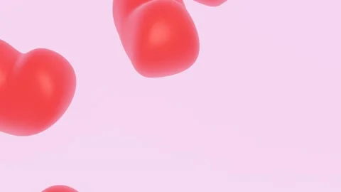 Heart particles, looping animation, spin... | Stock Video | Pond5