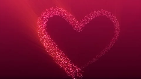 Heart shape particle animation backgroun... | Stock Video | Pond5