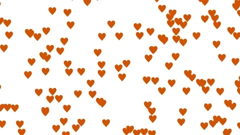 Heart shape particle white background co... | Stock Video | Pond5