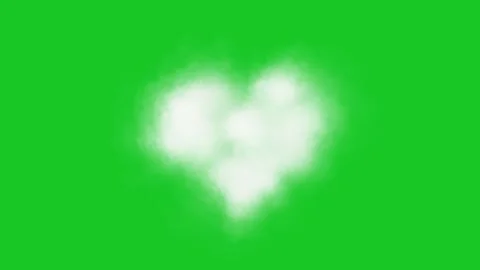 Fire Heart Green Screen