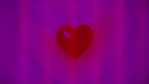 Heart symbol animation in pink purple VH... | Stock Video | Pond5