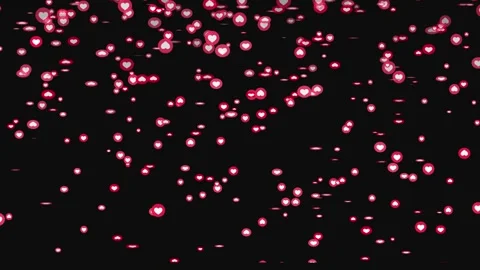 Heart symbol falling Animation, Heart fa... | Stock Video | Pond5